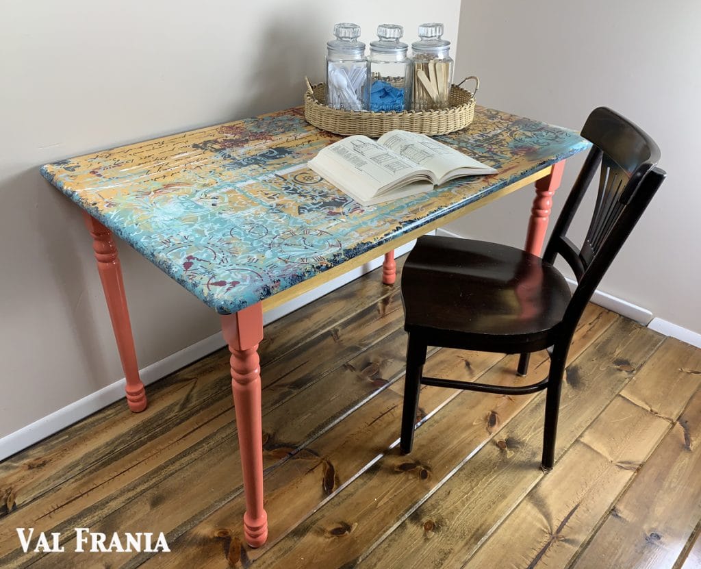 Farm Table Turns Artsy – Love My DIY Home